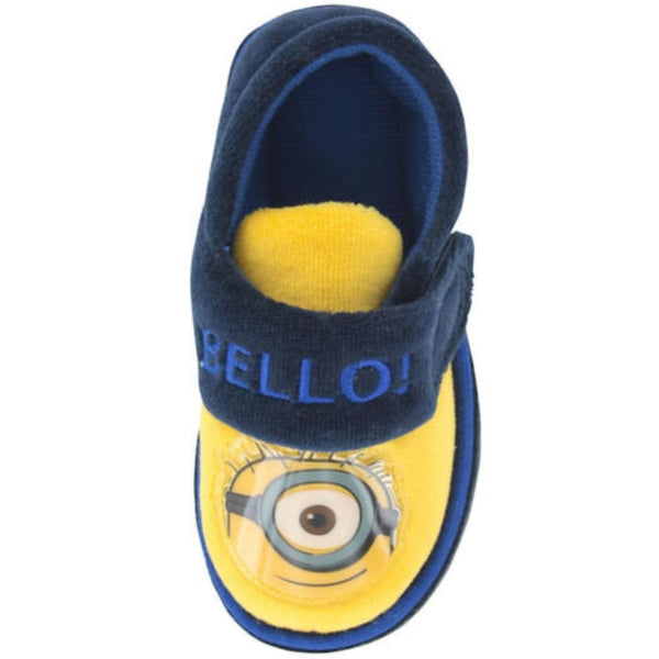 Despicable Me Navy & Yellow Minions "Bello!" Slippers – Kids Characters